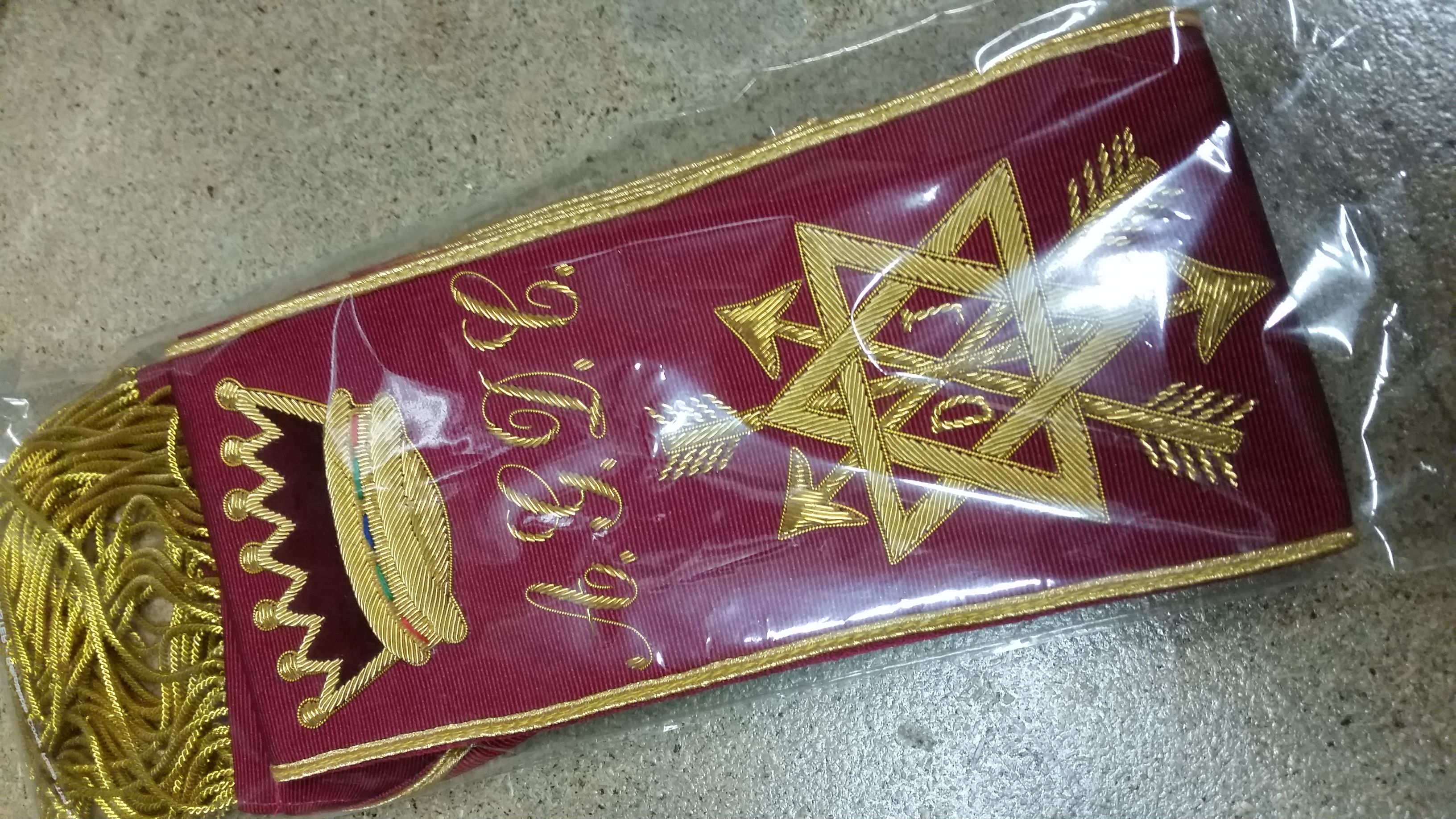 OSM Grand Officers Sash - Hand Embroidered [OSM100] - £102.00 ...